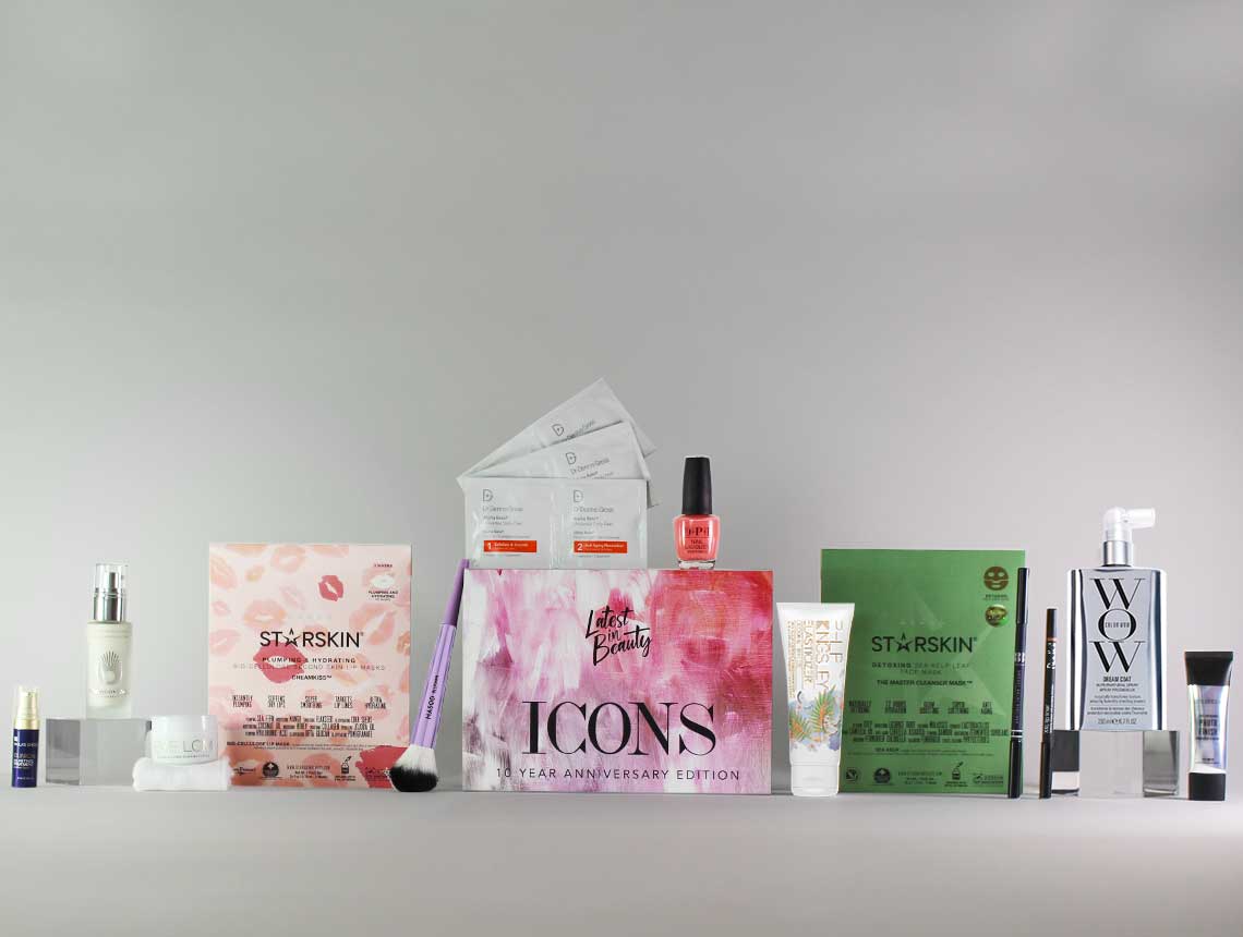 Latest in Beauty 10 Year Anniversary ICONS Beauty Box – Beauty Fashion ...